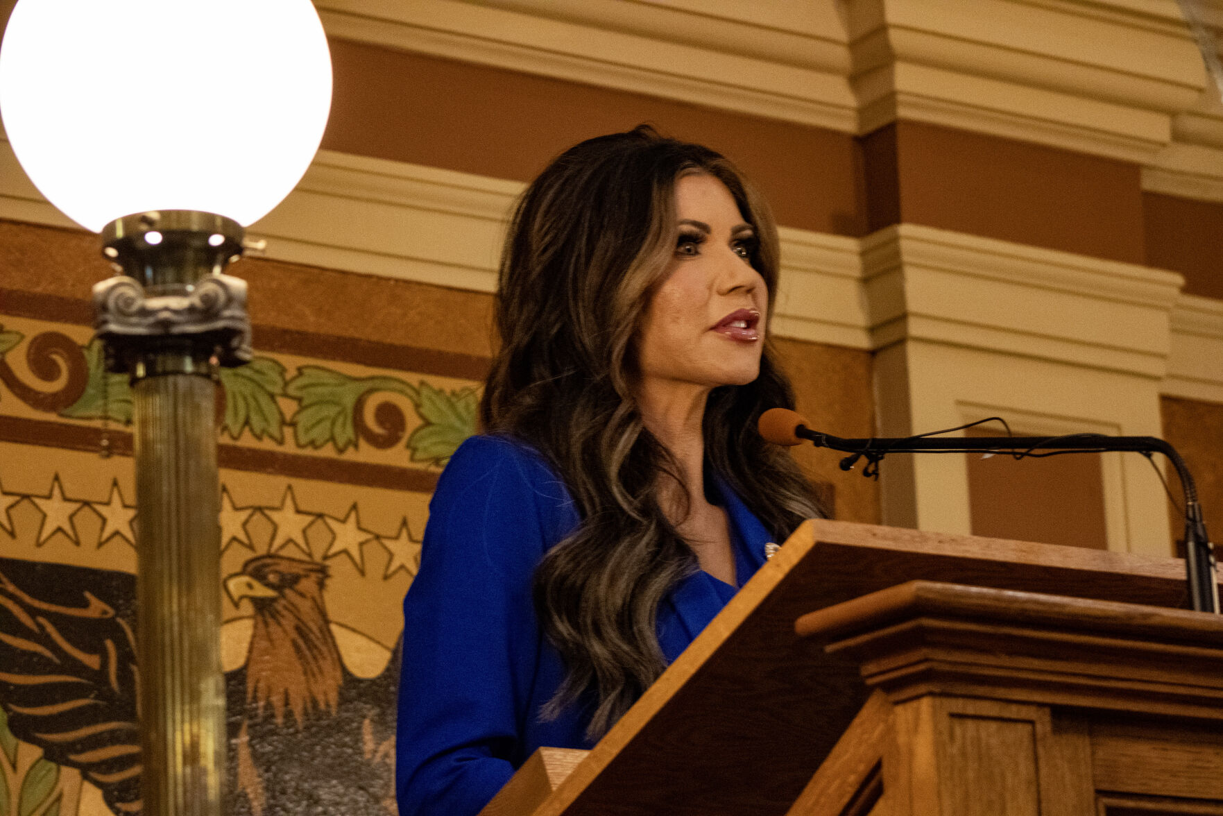 Krisit Noem resigns as governor of South Dakota