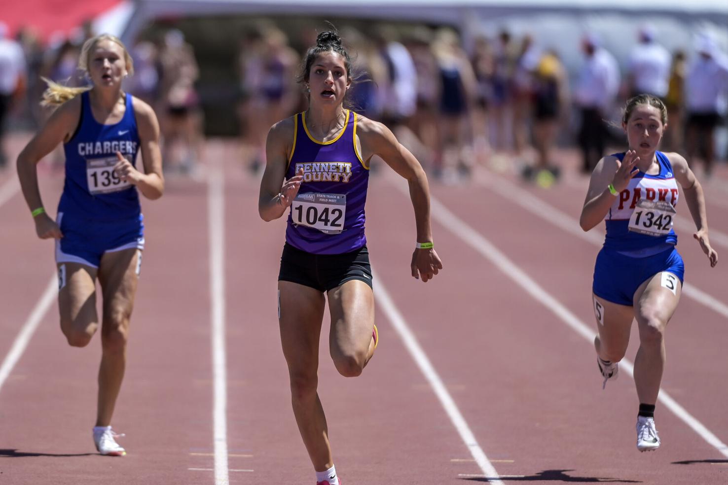 Bennett County's Reagan O'Neill wins long jump