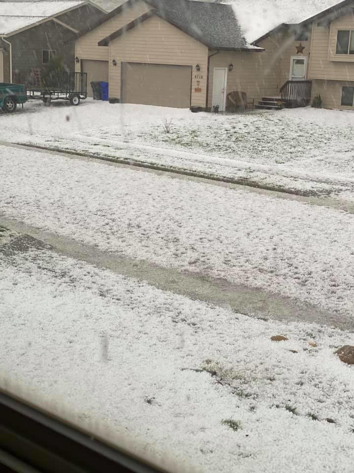 PHOTOS: Storms bring hail to the Black Hills