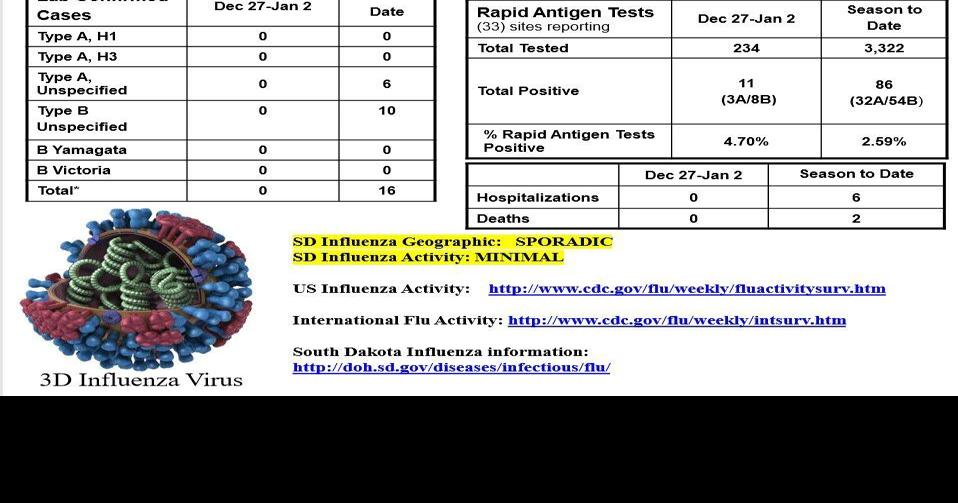 11 people test positive for influenza A or B