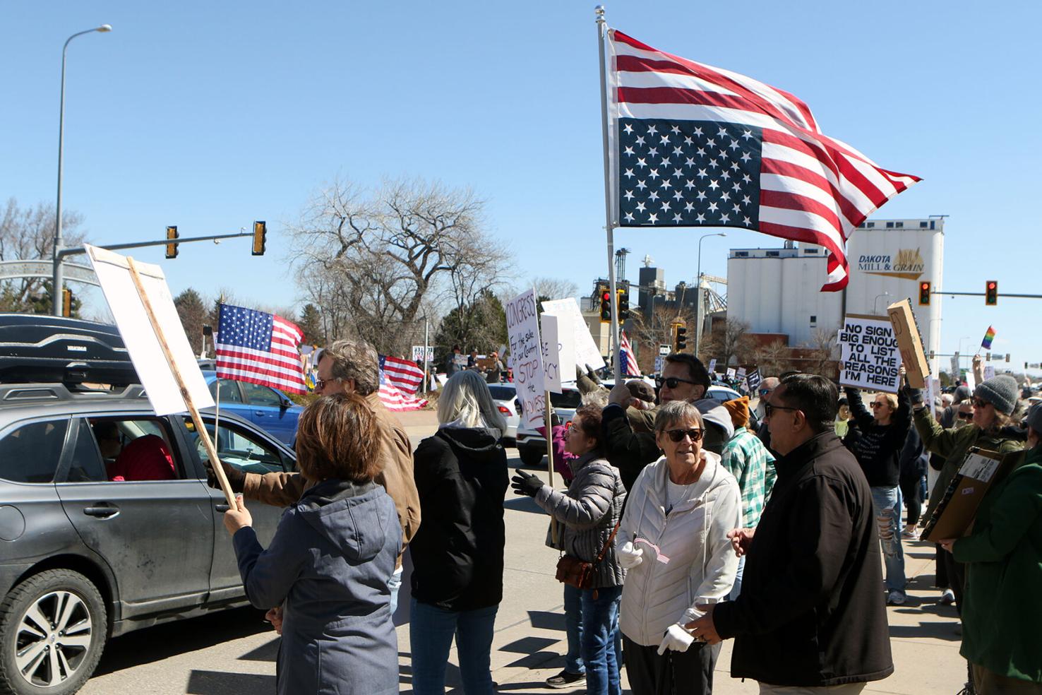 Rapid City protests on Saturday, April 5