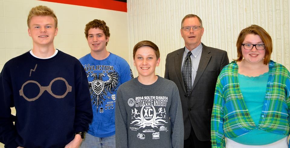 SBHS front row parking recipients for April