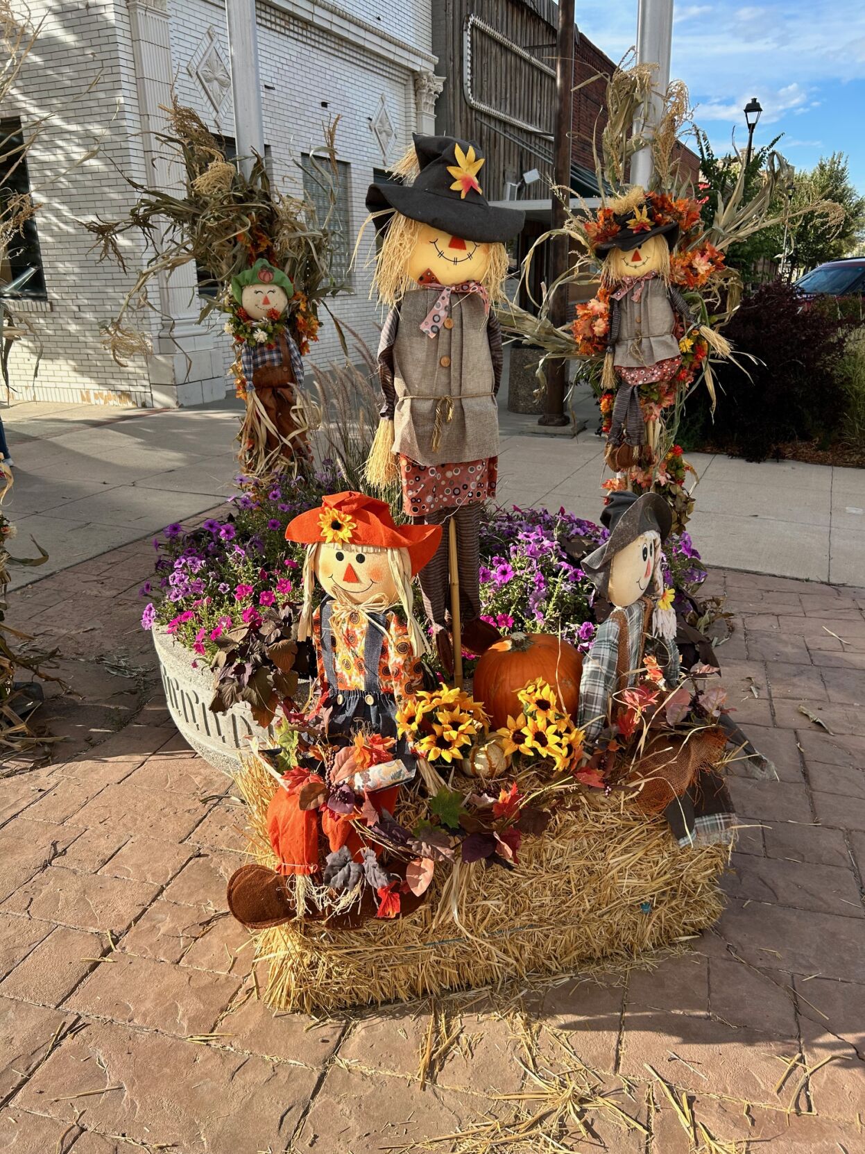 Downtown fall display in Chadron