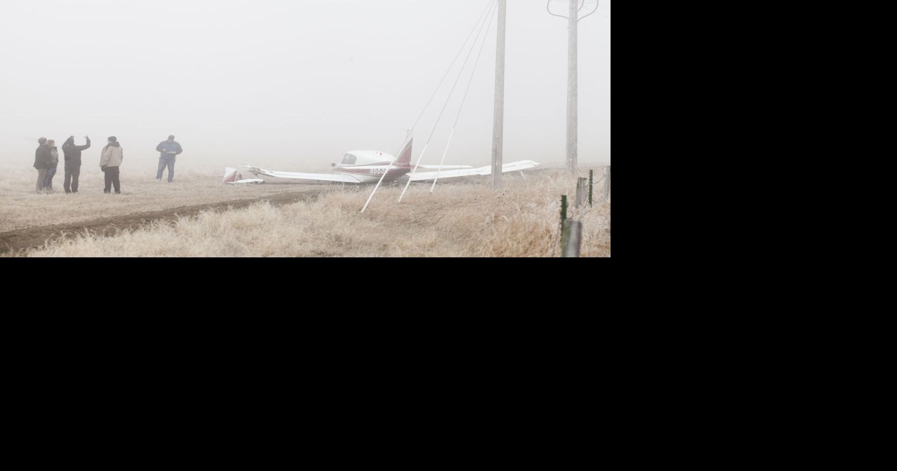 Small plane misses runway in Sturgis, two injured in crash