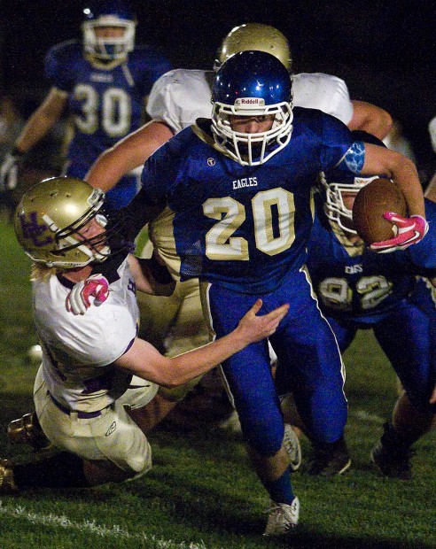 High School Football: Eagles' energy swarms Harding County late