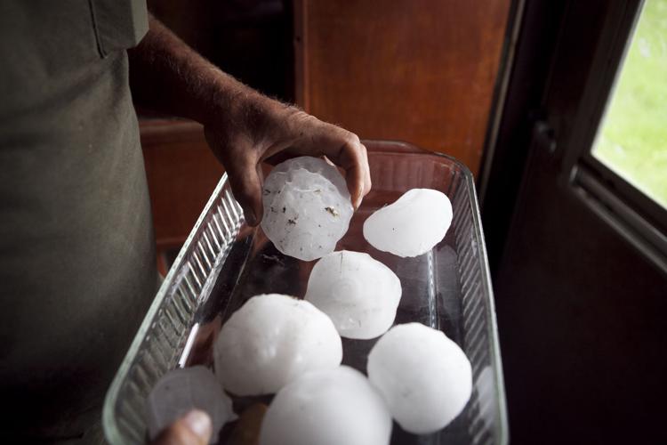 Sheep herders mourn loss of sheep to giant hail stones