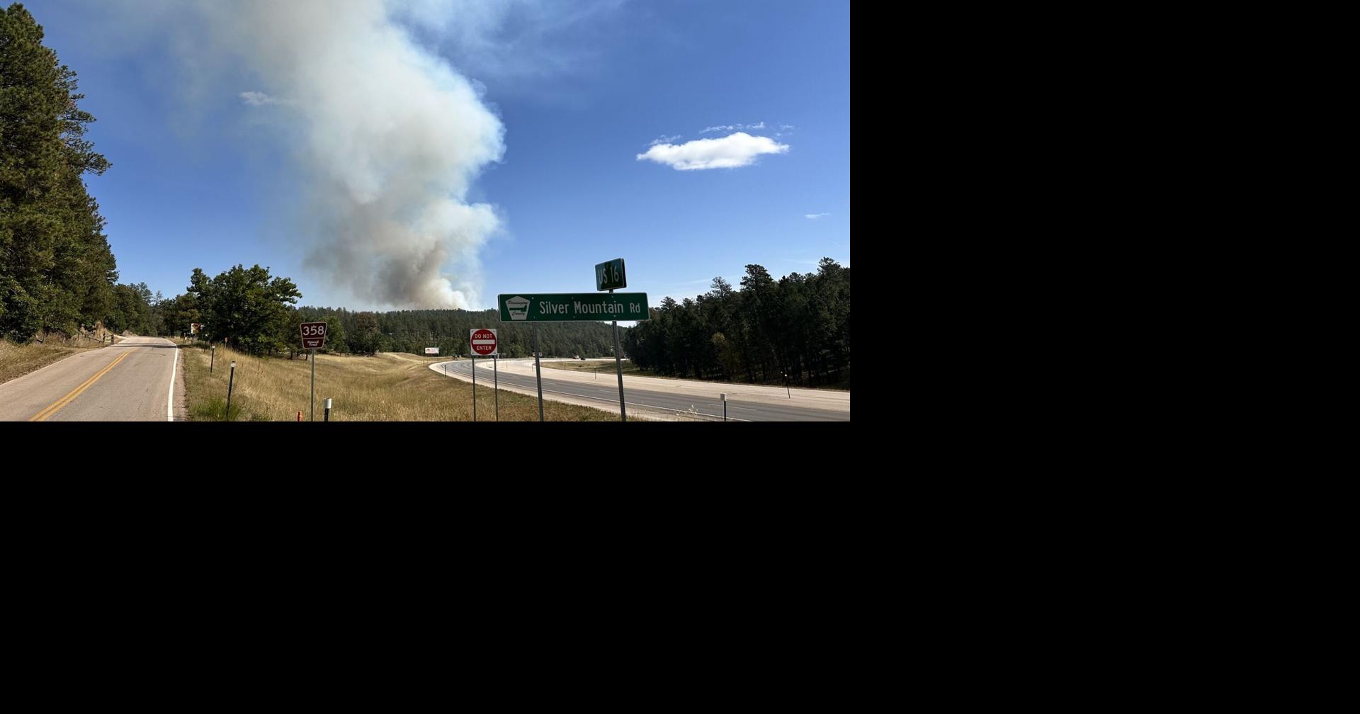 Wildfire fire closes Silver Mtn. Road in Rockerville