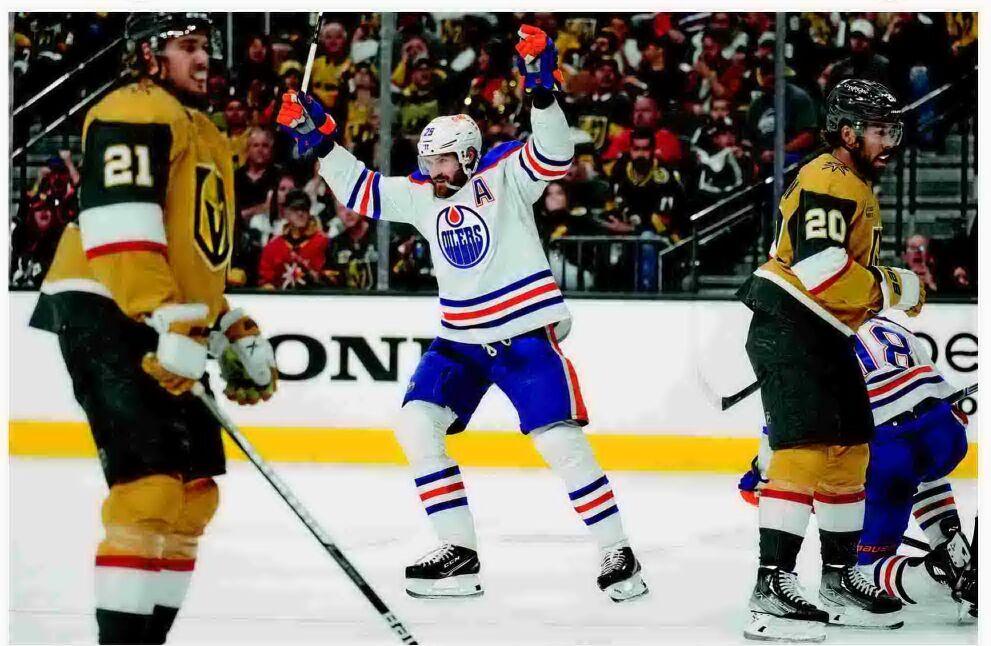 Oilers' four-goal first overwhelms Vegas