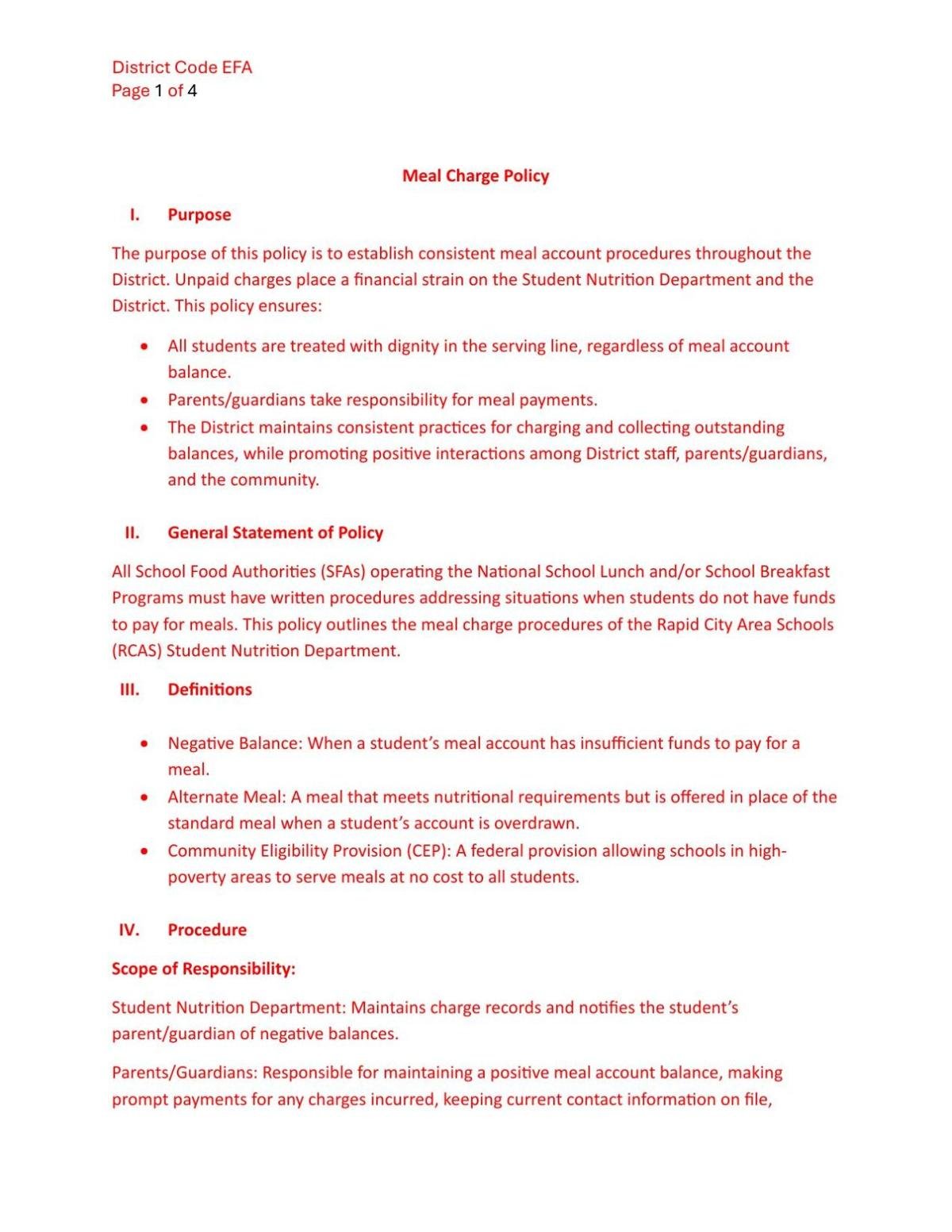 Rapid City families to face collections for lunch debt