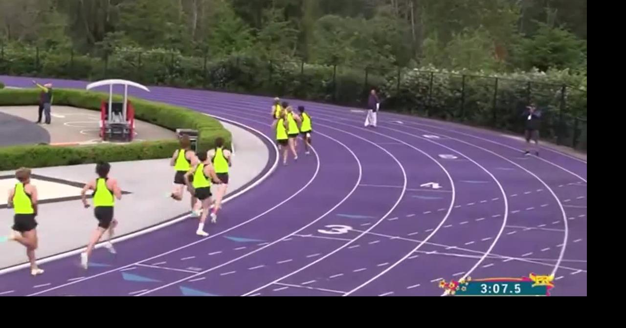 Final lap of Simeon Birnbaum's winning 1 mile run