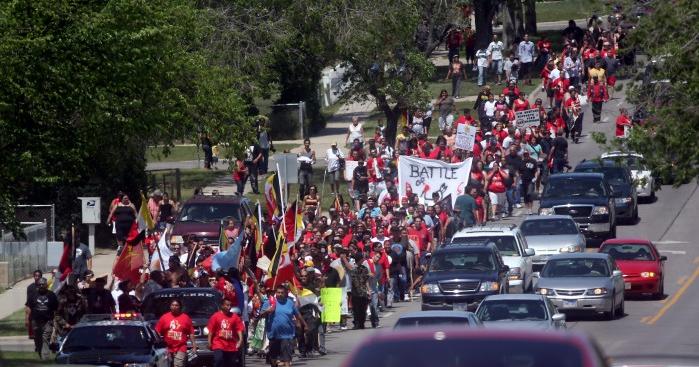 Hundreds protest alleged mistreatment of Native patient