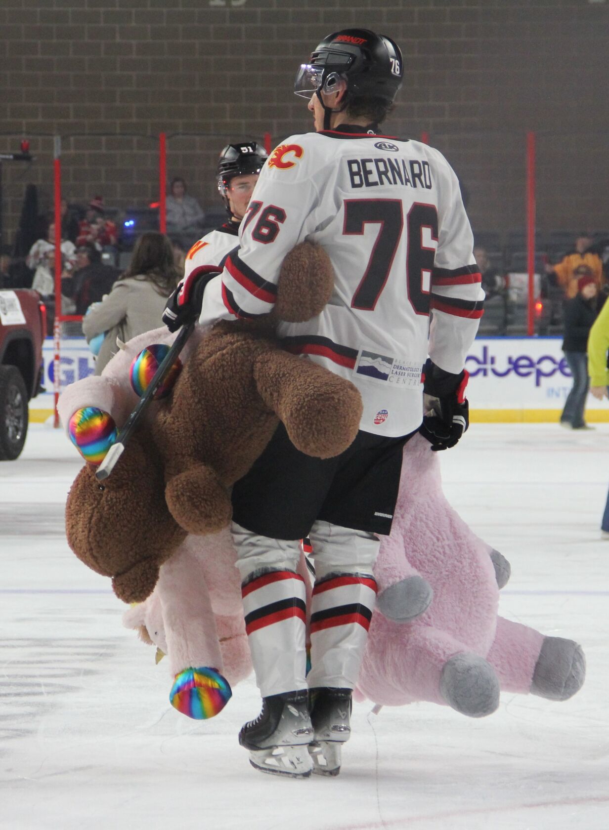 Photos of the Teddy Bear Toss at the Rapid City Rush game