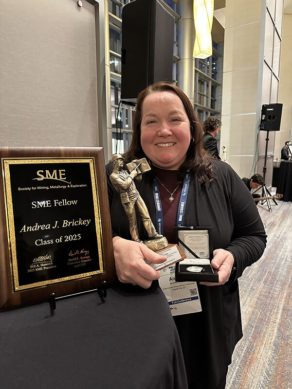 Mines professor Andrea Brickey, (PhD MinE 99) receives honor