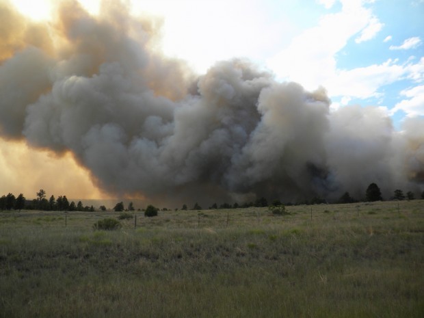 RV sparks White Draw Fire east of Edgemont on Friday