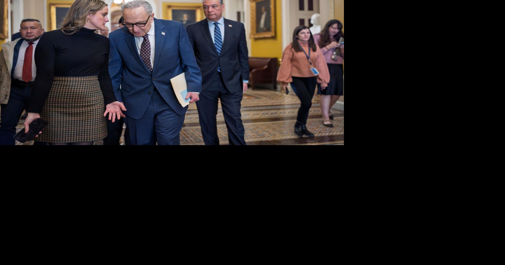 Democrats block government funding package in Senate as negotiations ...