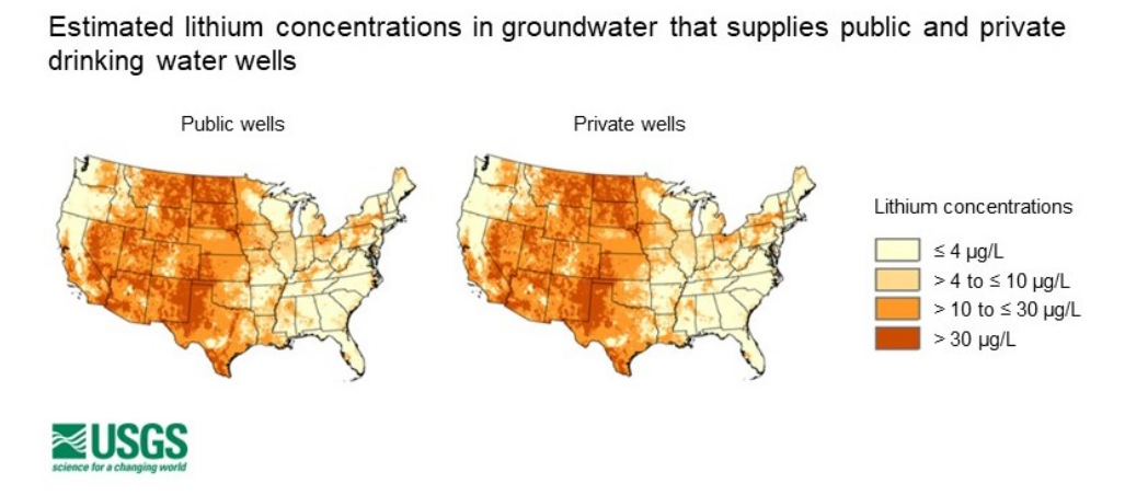 USGS Lithium Map