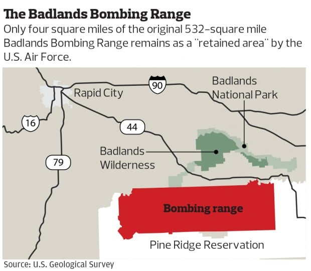 Boardman Bombing Range Map