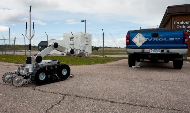 Robots help explosive ordnance teams