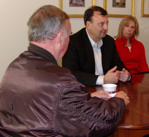 Slone enters governor’s race, campaigns in Chadron