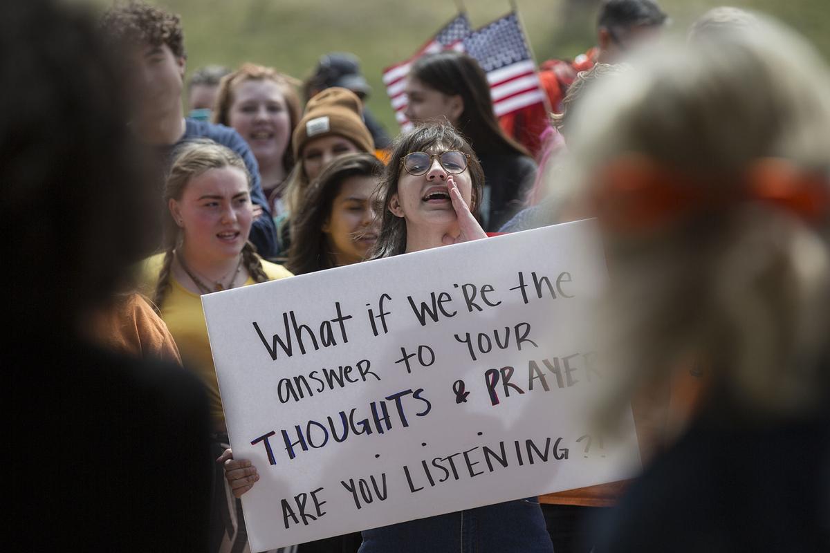 PHOTOS: Area students walk out, demand gun reform