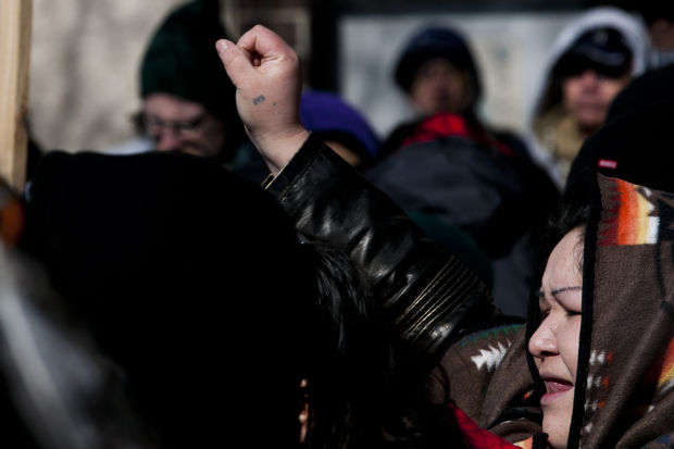 Protesters march on Rapid City Hall for racial equality