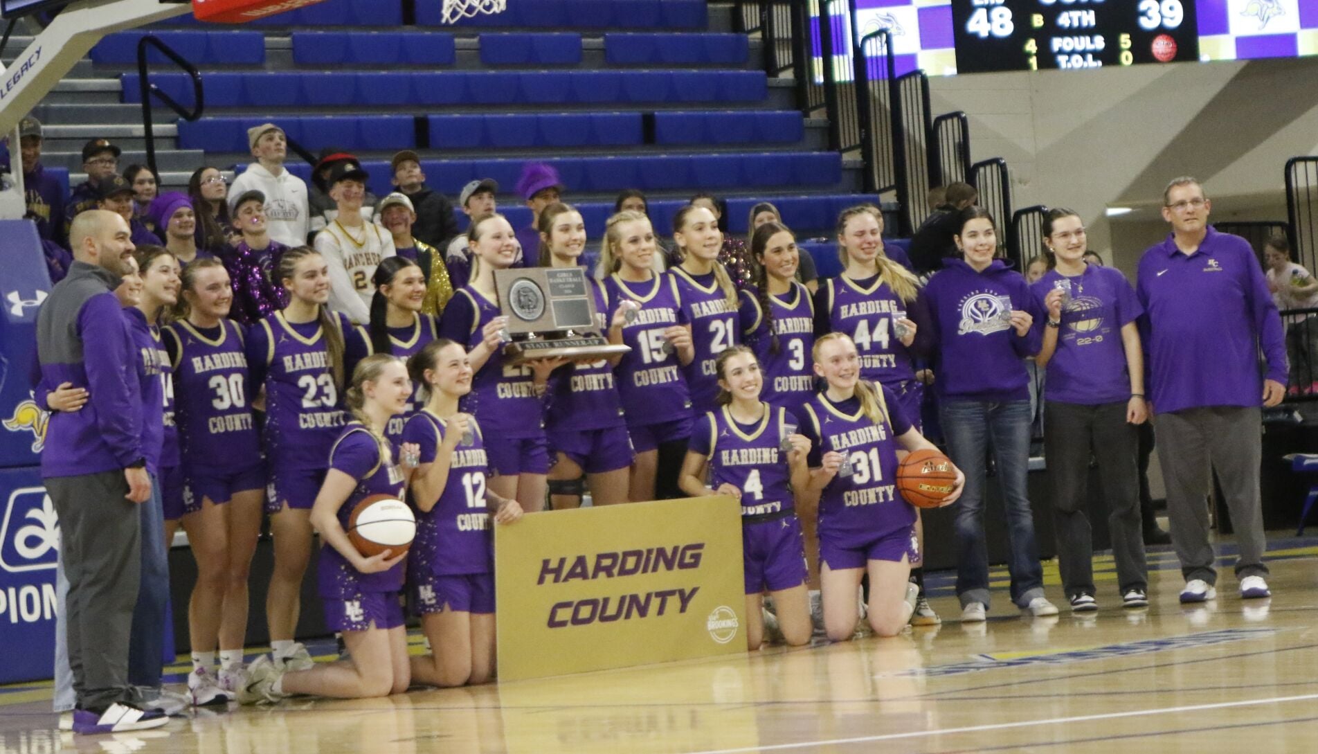 PHOTOS: Harding County girls basketball battles Ethan in Class B title game