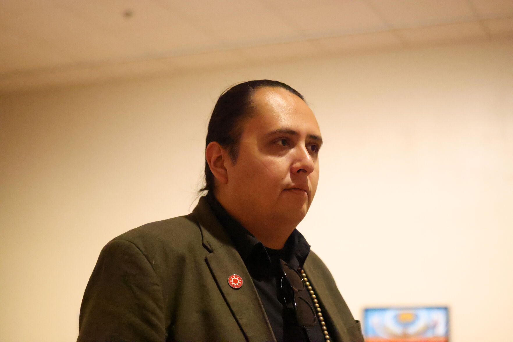 Oglala Lakota Marty Two Bulls Jr. supporting local art