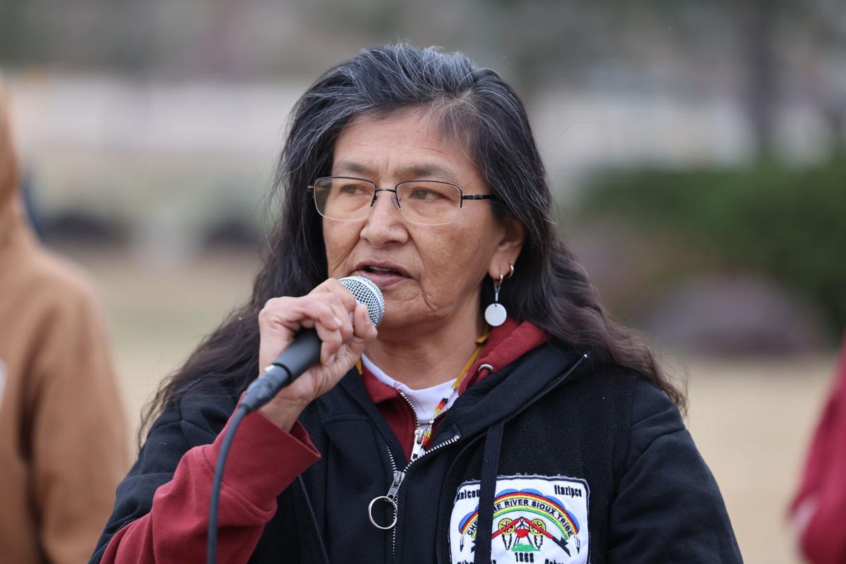 Photos from Sahela Sangrait-Dubray's vigil in Rapid City