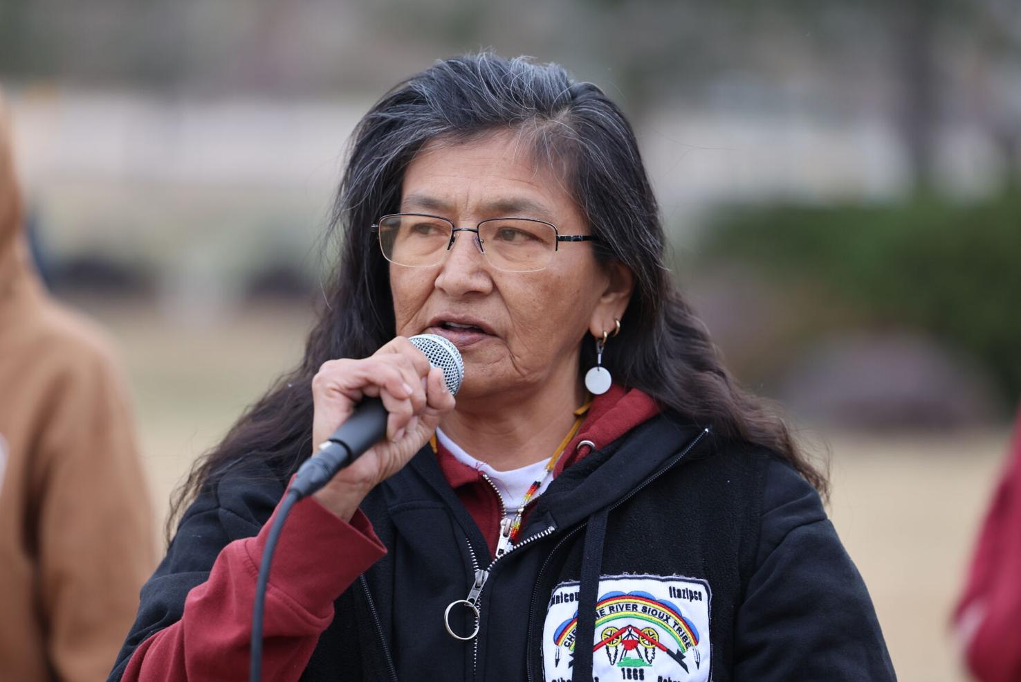 Photos from Sahela Sangrait-Dubray's vigil in Rapid City