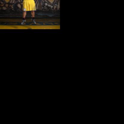 Little Wound's 7-foot-1 Nathaniel Brown Bull shows towering potential