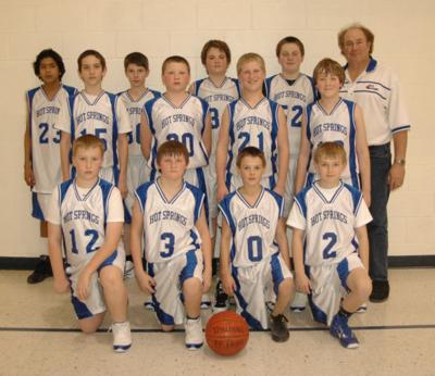 7th grade boys' basketball team