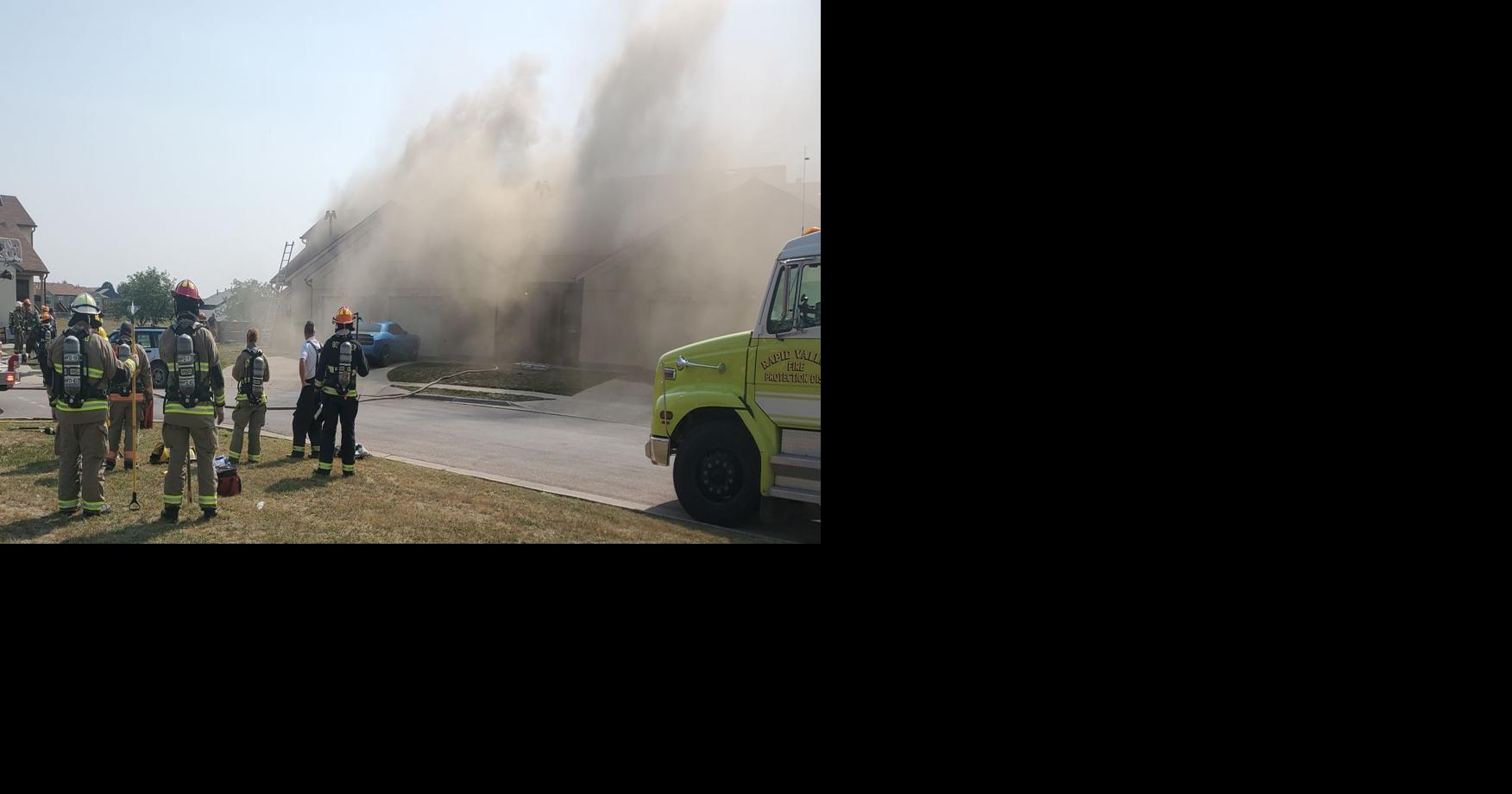 Box Elder structure fire affects two families