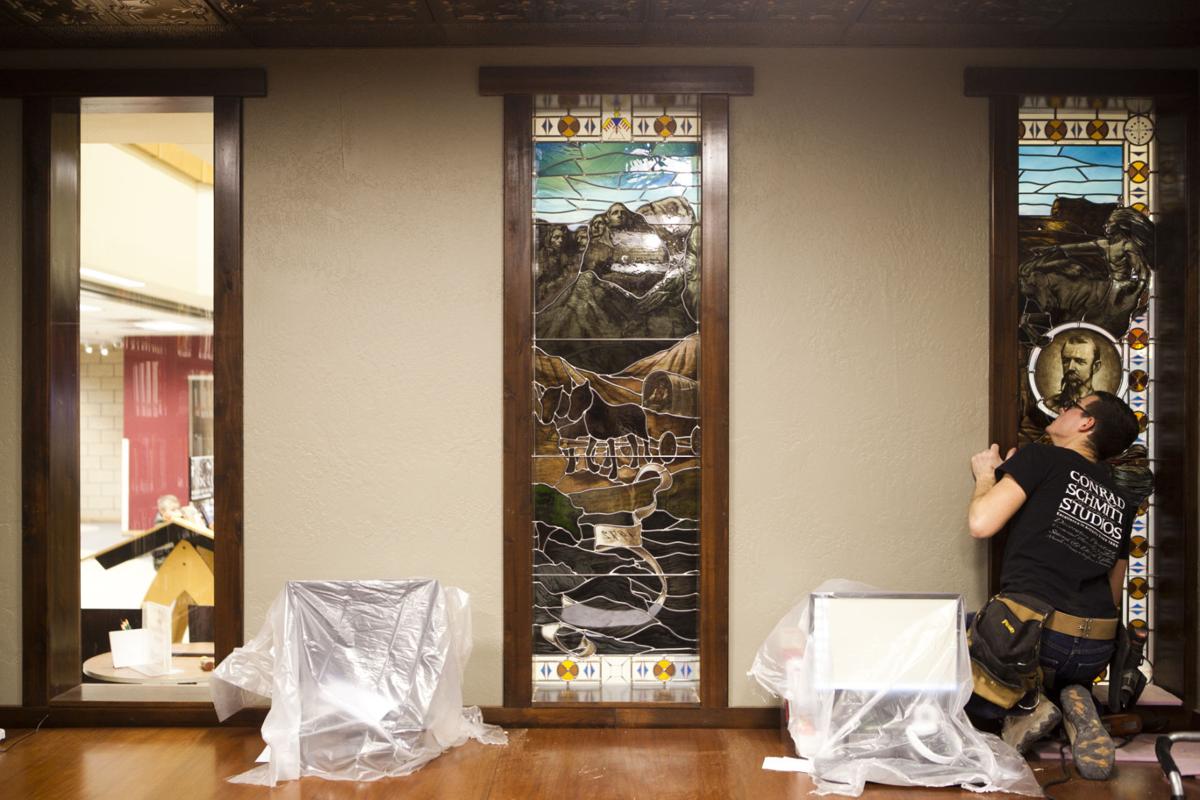 Stained glass panels depict local history at library | Local ...