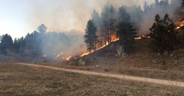 Crews fighting large fire near Pringle