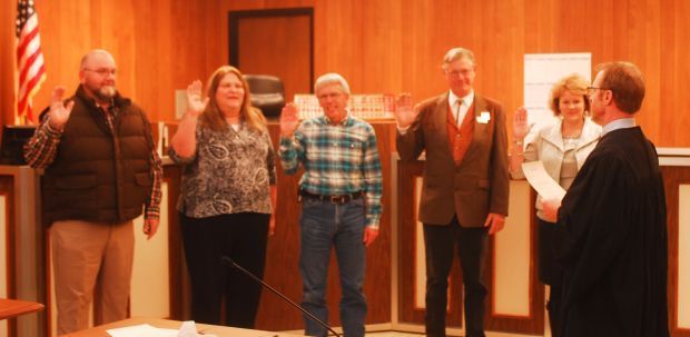 MEADE COUNTY OFFICIALS TAKE OATH