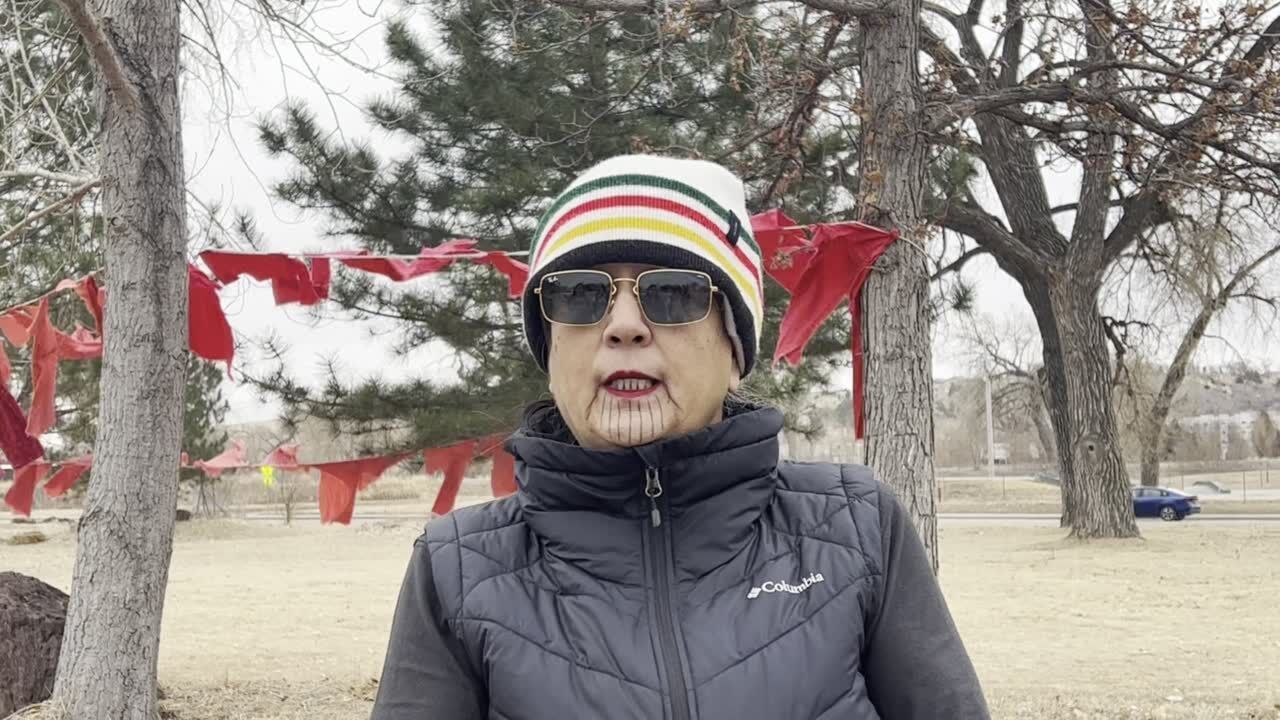 Red Ribbon Skirt Society MMIP exhibit in Rapid City