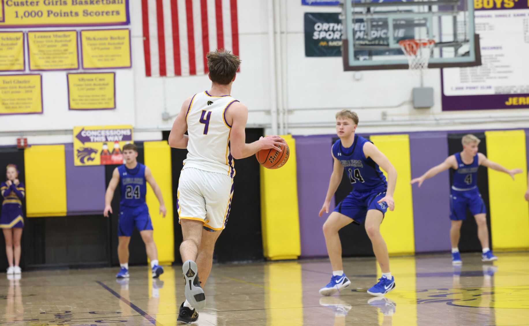 PHOTOS: Custer boys basketball falls to St. Thomas More