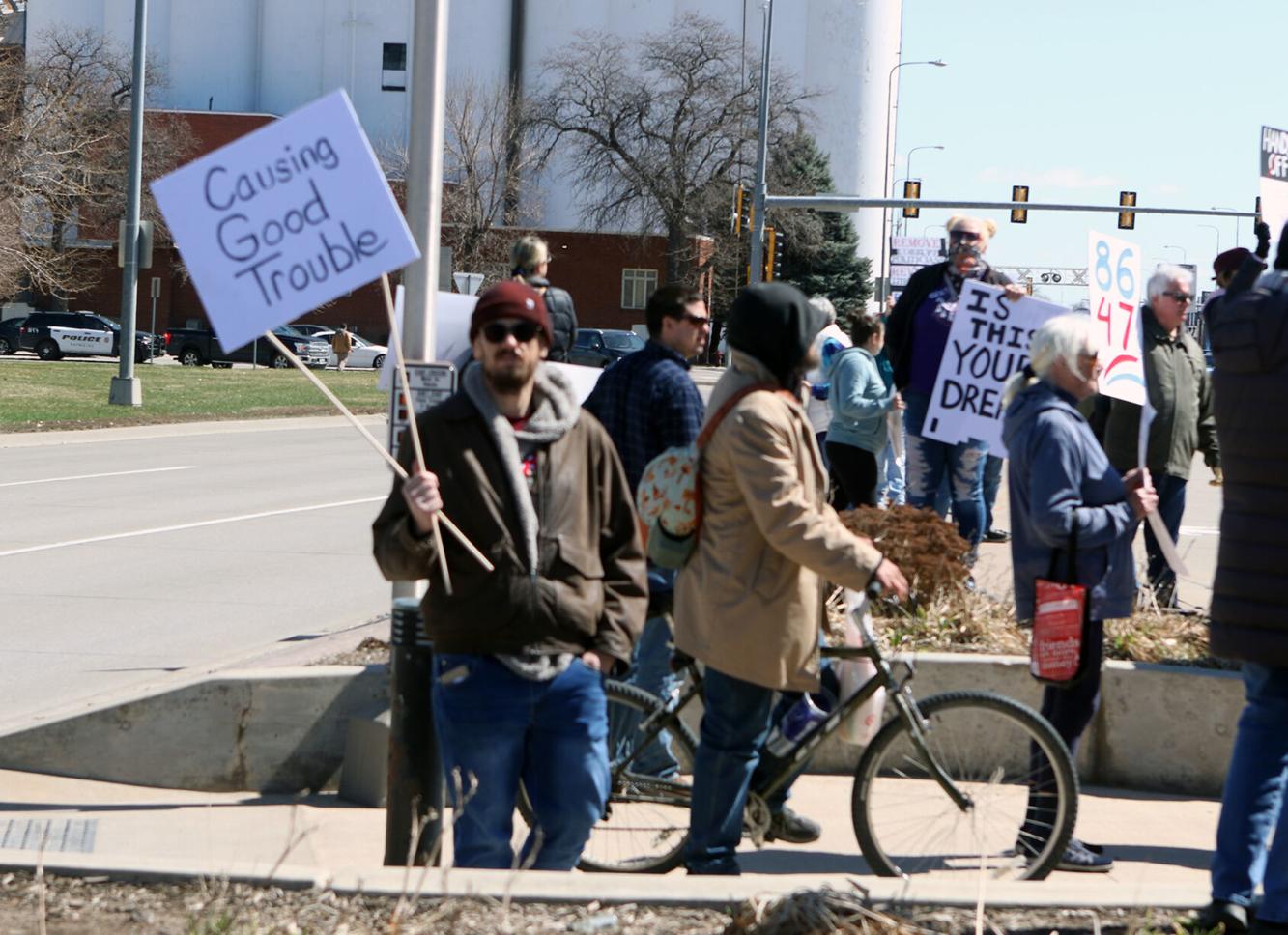 Rapid City protests on Saturday, April 5