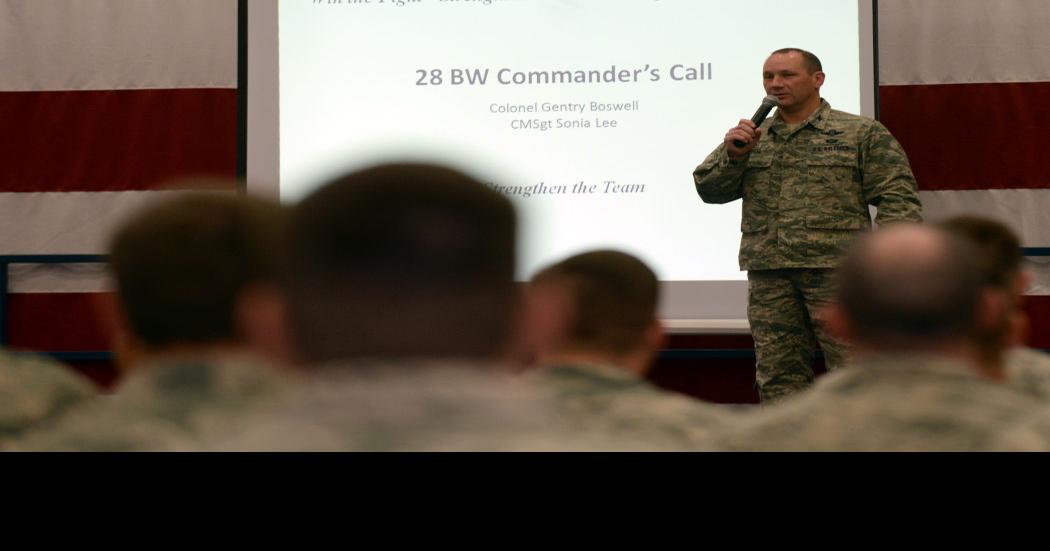 28th BW commander gathers Airmen, discusses winter safety, core values