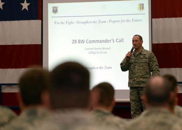 28th BW commander gathers Airmen, discusses winter safety, core values