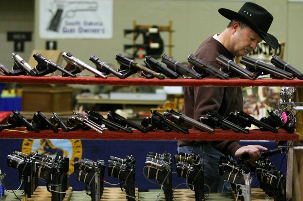 Gun show attendance down