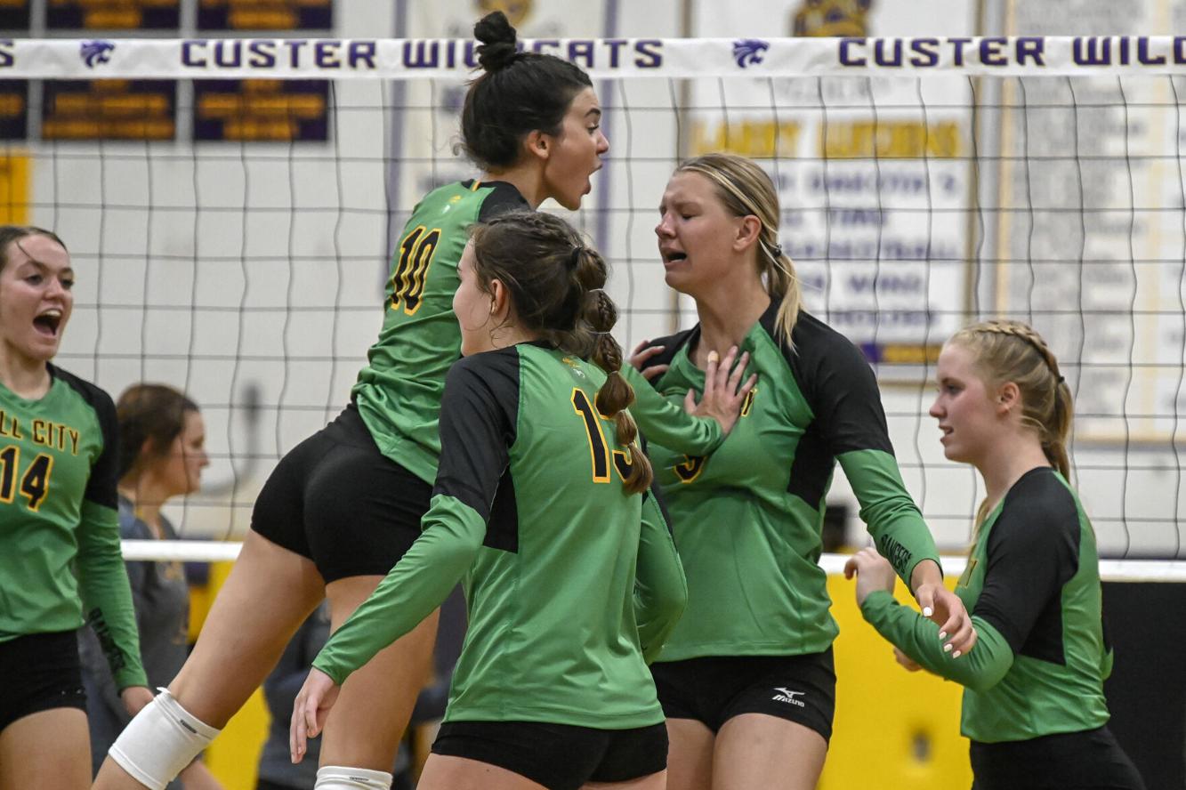 PHOTOS: Hill City Rangers at Custer in class A volleyball action