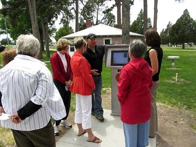 Electronic cemetery directory in operation