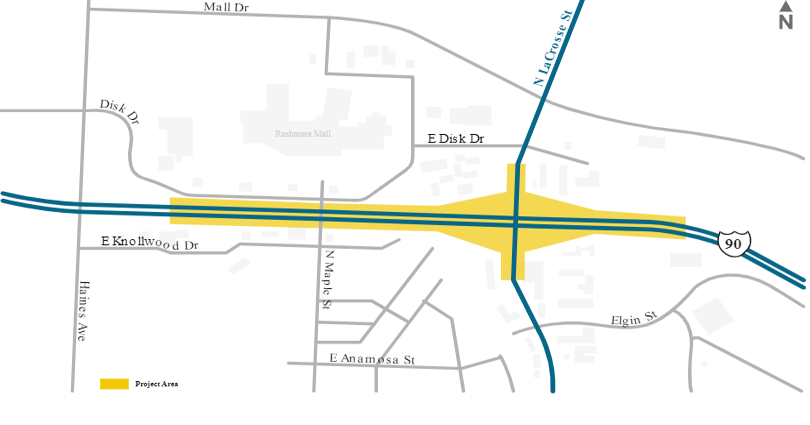 Interstate 90 exit 59 westbound on-ramp to close temporarily