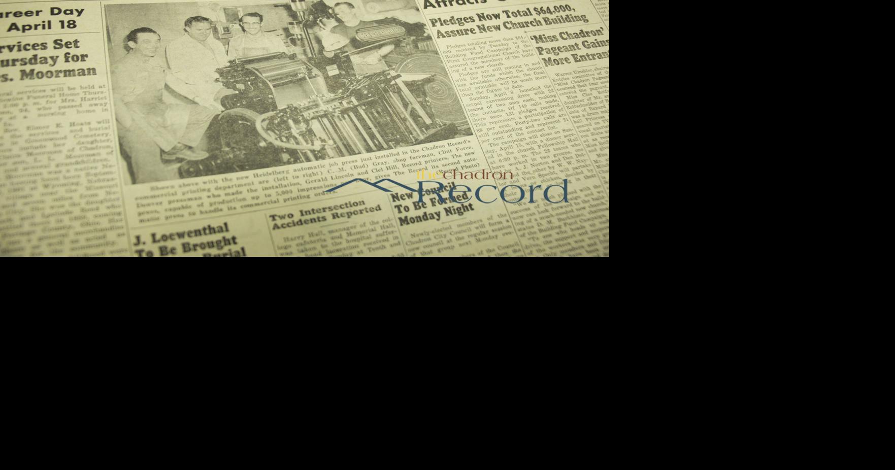 From the Archives - April 12, 1956 - The Chadron Record