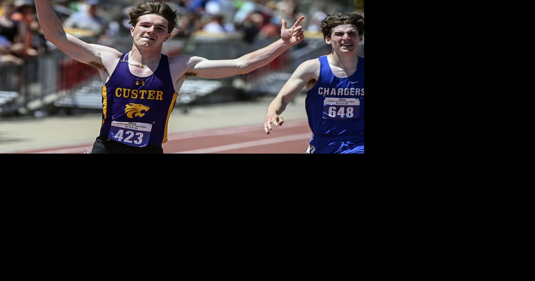 Blake Boyster completes sprint triple on final day of State; Custer ...