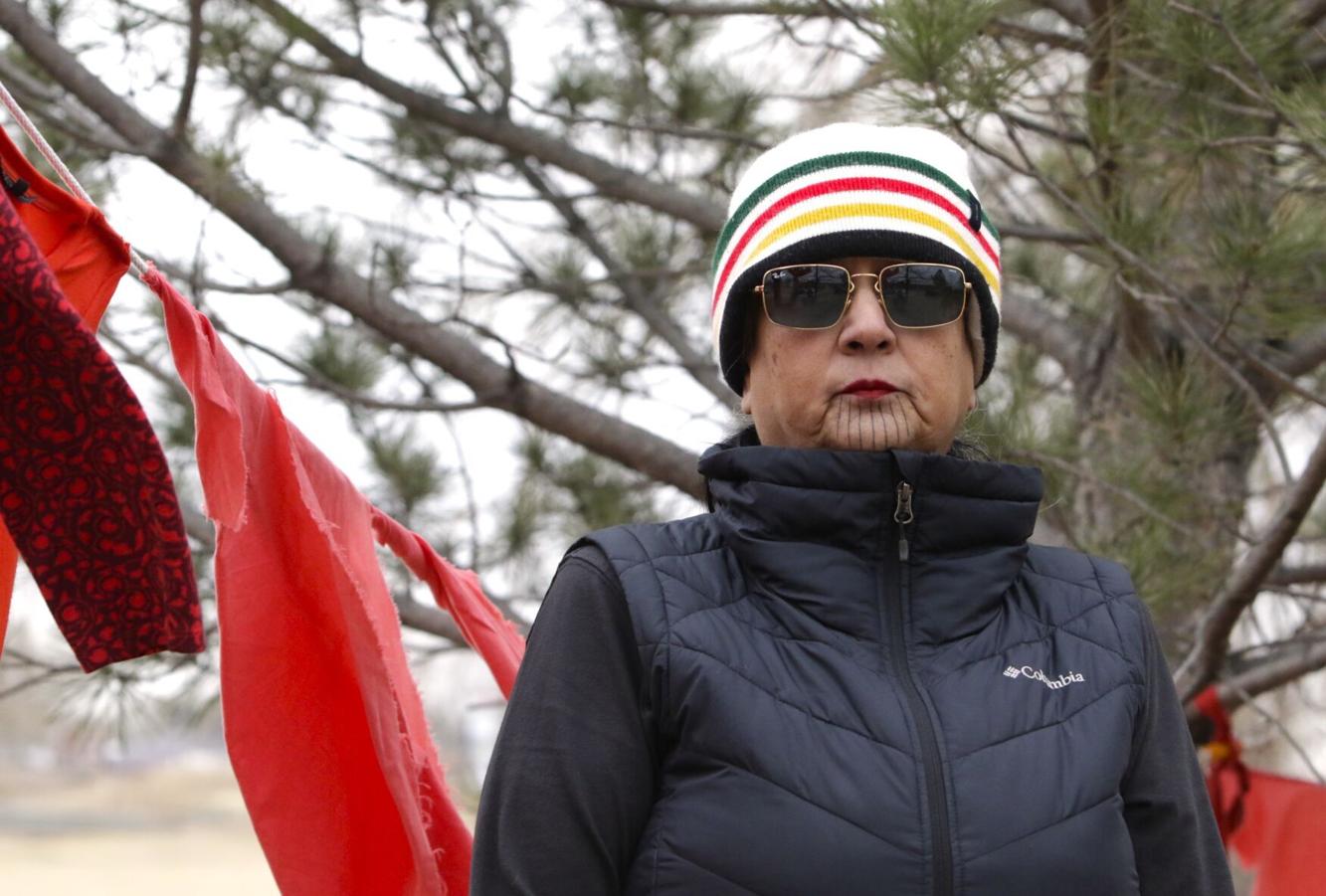 Red Ribbon Skirt Society MMIP exhibit in Rapid City