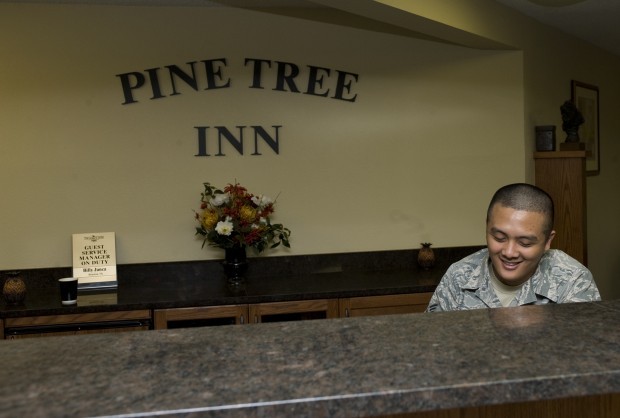 Base lodging facilities include Pine Tree Inn
