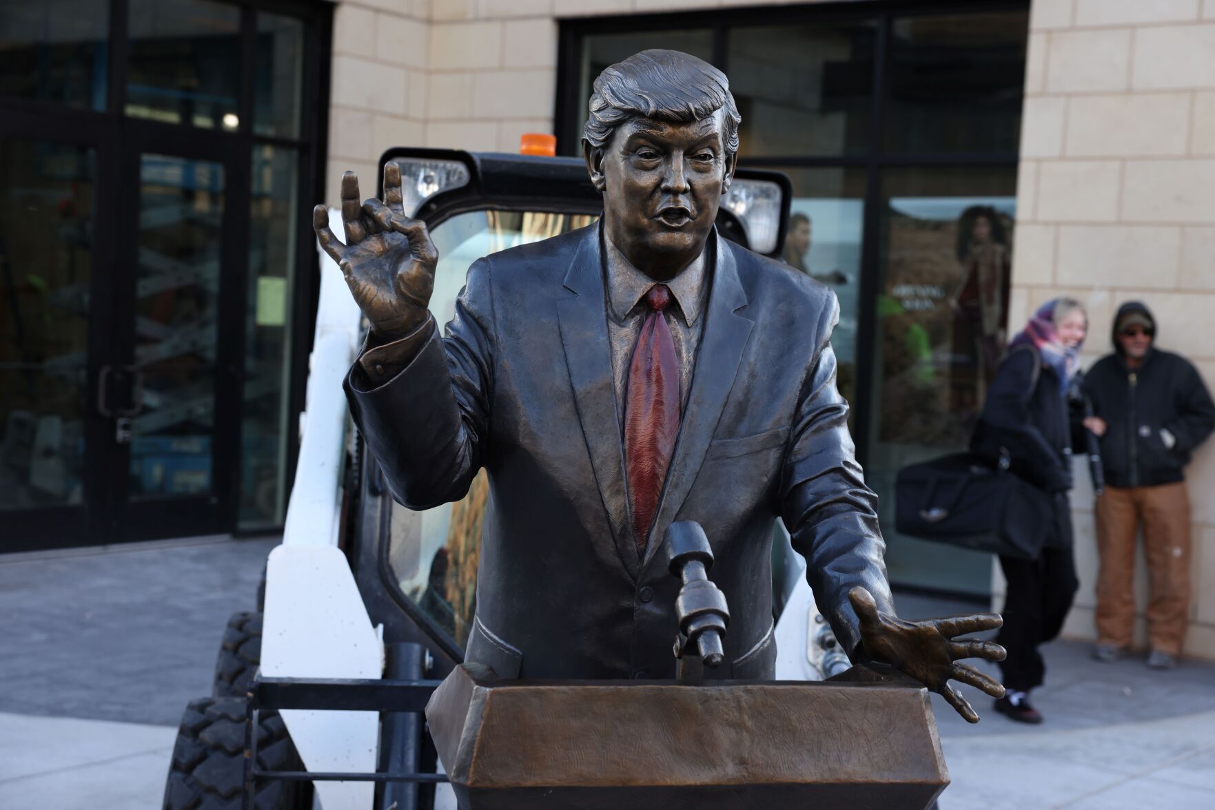 PHOTOS: Trump statue installed in downtown Rapid City