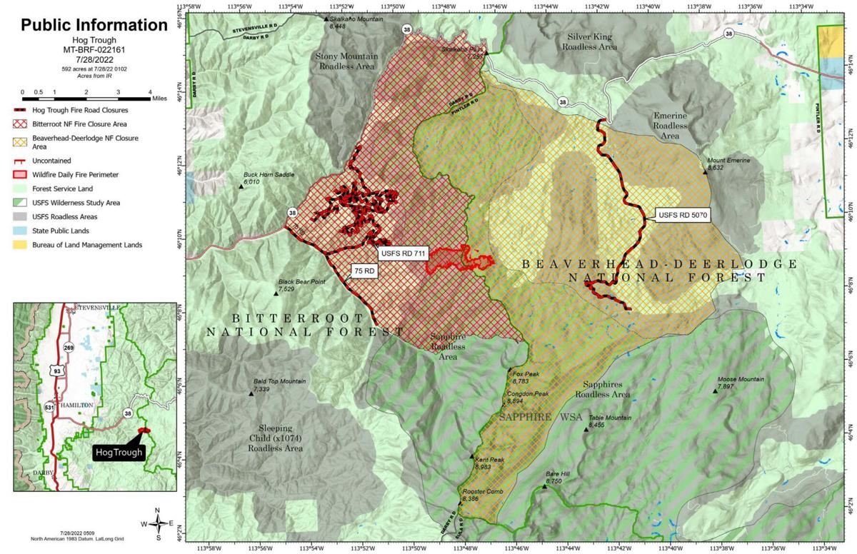Hog Trough fire grows to 592 acres